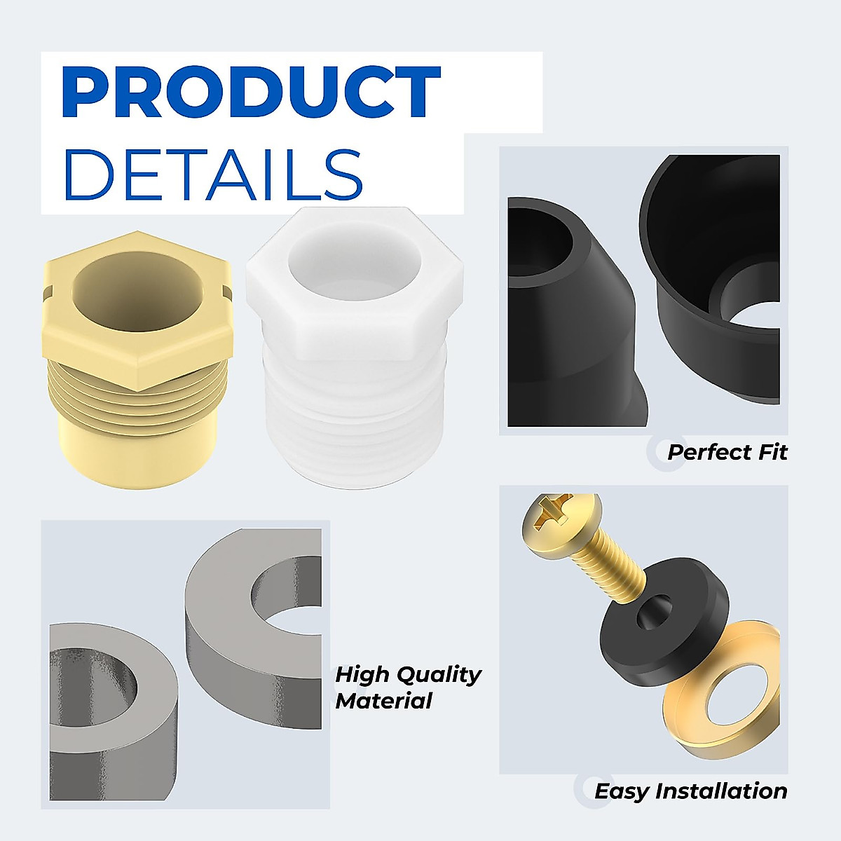 Xinafan 630-7755 Wall Hydrant Repair Kit Compatible with Prier Faucet Repair Kit 500 400 300 Series Part Accessories Pressure Vacuum Breaker Outdoor Faucet Wall Hydrants Replacement