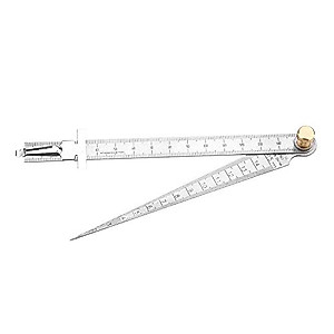 High-Precision Stainless Steel Gap Ruler Wedge-Shaped Feeler Gauge Tapered Ruler Measuring Tool
