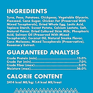 Buddy Biscuits 3 oz. Pouch of Grain Free Soft & Chewy Cat Treats Made with Natural Temping Tuna