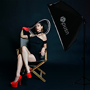 HPUSN Softbox Lighting Kit Professional Studio Photography Equipment for Portrait Product Fashion Photography (Bulb and Light Stand not Included)