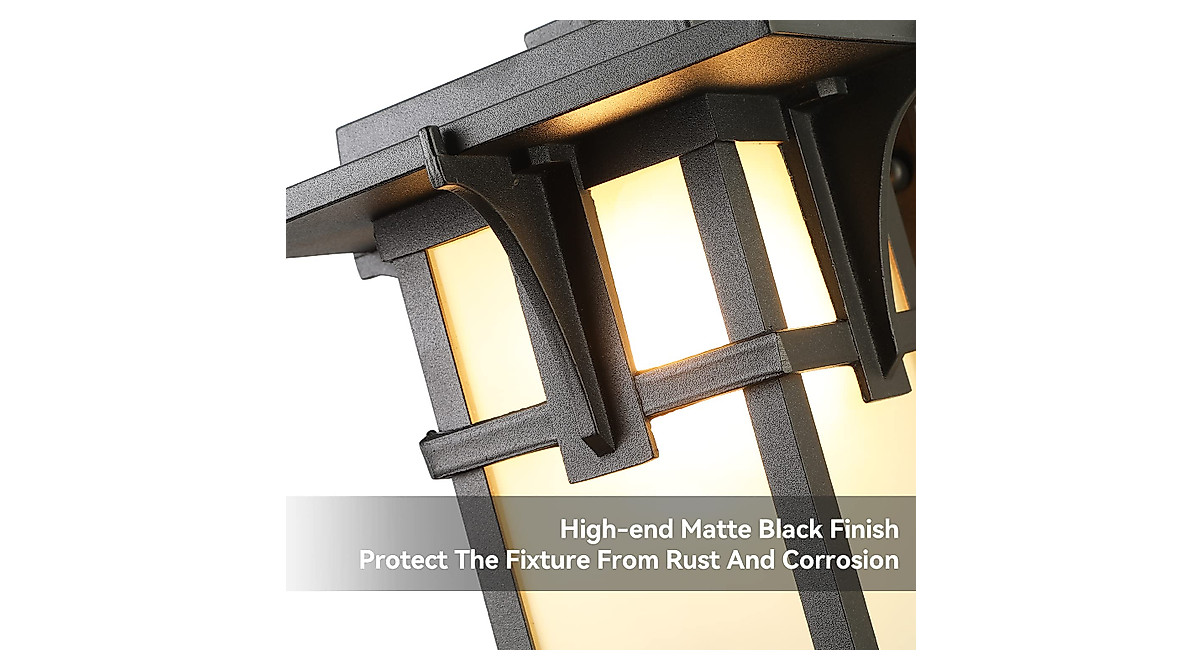 EERU Porch Lights Wall Mount Outdoor Wall Lantern Waterproof Aluminum ...