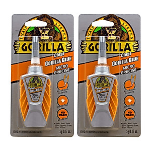 Gorilla Glue Clear Micro Precise, 5 Gram, Clear (Pack of 2)