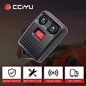 cciyu 4X Keyless Entry Remote Fob Case 3 Buttons Replacement for Ford for Lincoln for Mazda for Mercury (CWTWB1U212 CWTWB1U331 CWTWB1U345 GQ43VT11T)