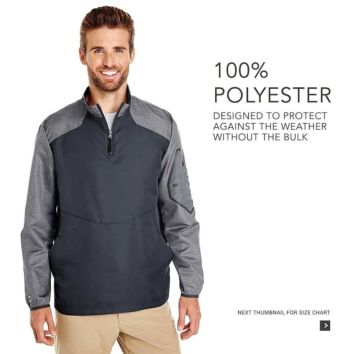 Holloway Sportswear Raider Pullover L Carbon Print/White