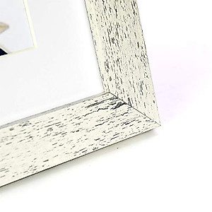 Scholartree Rustic White Wooden 11x14 Picture Frame set of 2,Display 11x14 without Mat or 8x10 with Mat，Wall Gallery Photo Frames