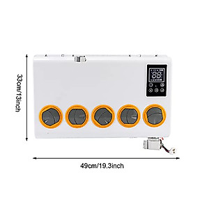 12V Truck Cab Air Conditioner 800W 60A Universal Electric Air Conditioner Unit Split Air Conditioner 2000W/6800BTU Split AC Fits Semi Trucks Bus Caravan RV Camper