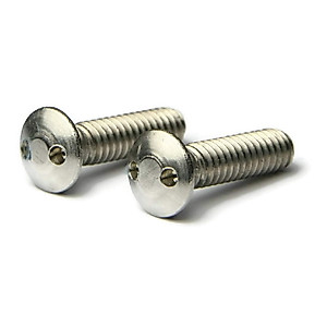 18-8 Stainless Steel Spanner Security Oval Head Machine Screws - #10-24 x 1-1/4" Qty 25