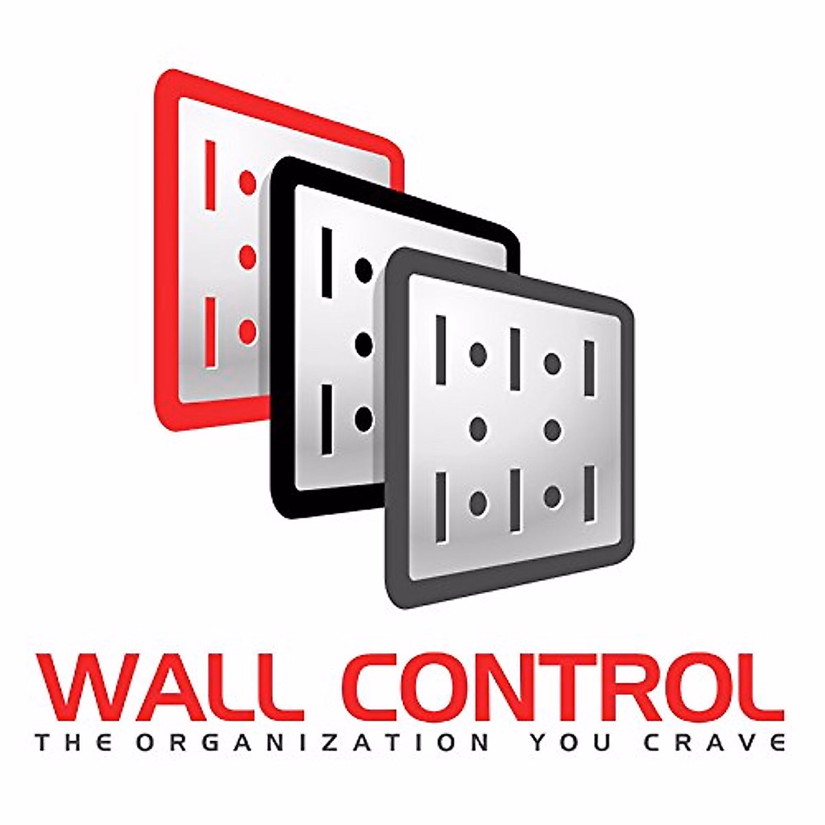 Wall Control Pegboard Garden Supplies Storage and Organization Garden Tool Organizer Kit with White Pegboard and Red Accessories