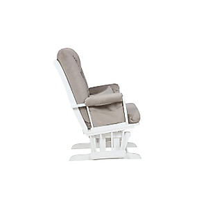 Alice Glider Chair and Ottoman with Pillow