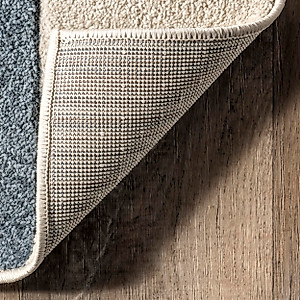 nuLOOM Jerri Double Half Rainbow Kids Area Rug, 8x10, Beige