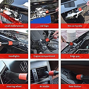 WEIYOUPIN Car Cleaning Kit - 19pcs Car Cleaning Detail Kit Detailing Brush Set Car Detail Kit Car Cleaning Supplies for Wheels, Dashboard, Engine, Leather, Carpet