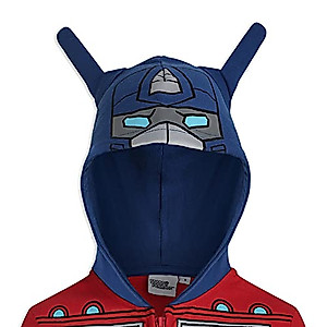 Hasbro Transformers One Optimus Prime and Bumblebee Boys Zip Up Hoodie for Big Kids Red