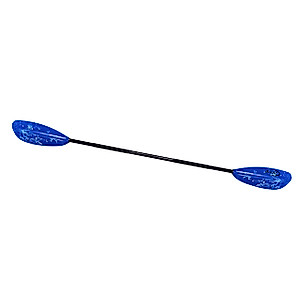 White Wolf Kayak Paddle Carbon Fiber Shaft Blue Blade