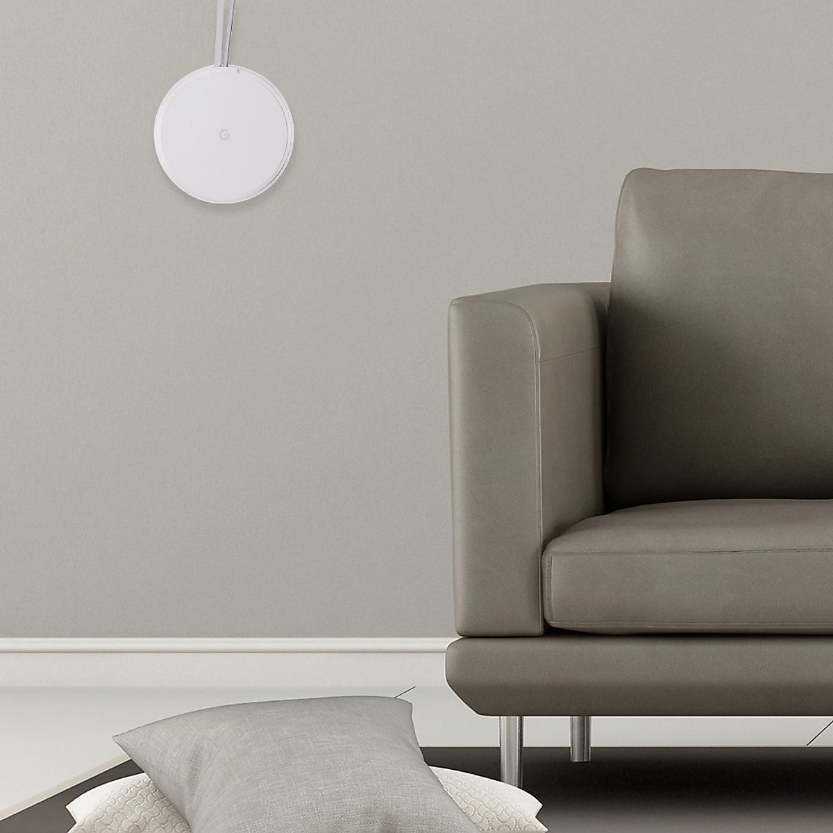 OkeMeeo Wall Mount for Google WiFi - Ceiling Mount Holder for Google WiFi Mesh System 2016 and 2020, Space Saving, Reinforced and Perfect Unity (1 Pack)