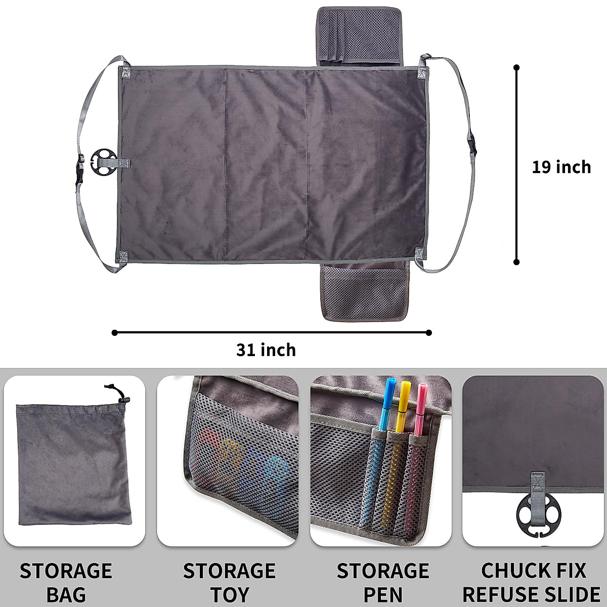 UNARK Toddler Airplane Bed for Toddler Airplane Seat Extender for Kids Airplane Bed