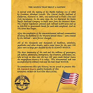 Pinnacle Awards Railroad Approved Railway Regulation Standard Train Pocket Watch 150th Spike Anniversary 4 Passenger Unit F40PH