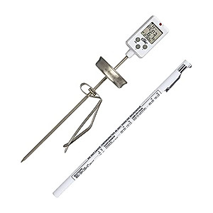 CDN DTC450 Digital Candy/Deep Fry/Pre-Programmed & Programmable Thermometer, White, 10.4"