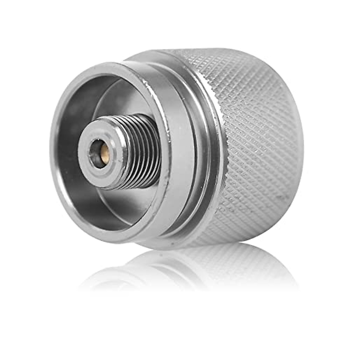 LinaLife 1 lb. Propane Small Gas Tank Input EN417 Valve Output Outdoor Camping Stove Convert Cylinder LPG Canister Adapter