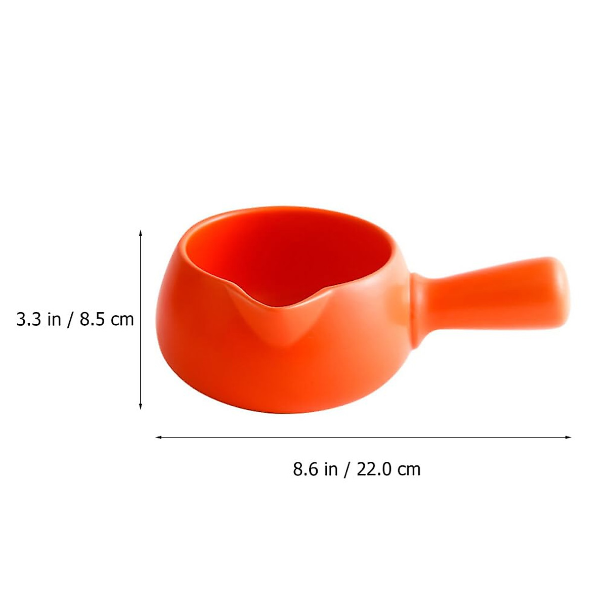 Luxshiny 700ml Delicate Soup Pan Noodle Pot Exquisite Ceramics Soup Pot Cooking Heating Milk Dishwasher Safe