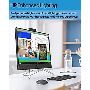 HP All-in-One Bundle PC, 27" Full HD Micro-Edge Touchscreen Display, 12th Generation Intel Core i7 Processor, Intel Iris Xe Graphics, 16 GB SDRAM, 512 GB SSD, Windows 11 Home OS, Wi-Fi (cb1180, 2022)