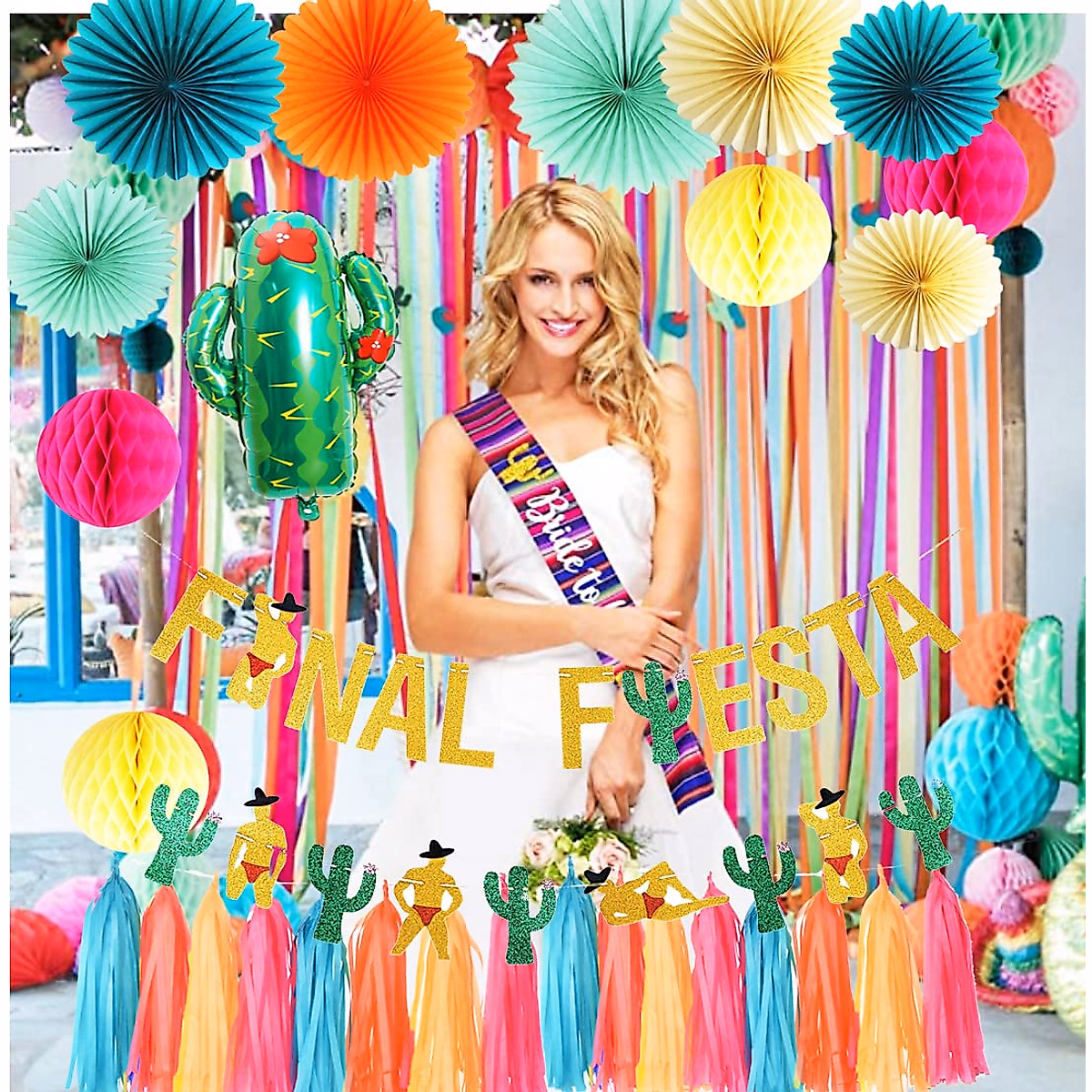 Final Fiesta Bachelorette Party Decorations Fiesta Bridal Shower Final Fiesta Banner Mexican Fiesta Theme Party Decor Mexico Hen Party Supplies Decor