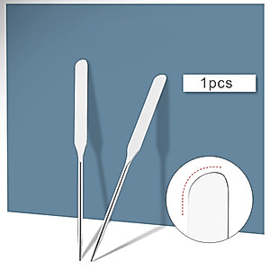 MERIGLARE Stainless Steel Makeup s for Professional, Beginner 161mm Long Facial Mixing Stick (Silver) Fine Workmanship Stylish Durable