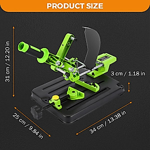 BEAMNOVA Upgraded Angle Grinder Stand Universal Fixed Grinder Holder Sliding Handle Bracket Adjustable 45 Degree Clamp with Protective Cover