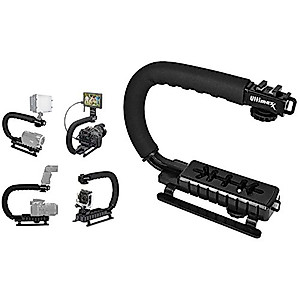 Ultimaxx Stabilizing Handheld Stabilizer Handle Grip with Accessory Mount for Camera, Camcorder, DSLR, DV Video; Compatible for Canon, Nikon, Sony, Panasonic, Pentax, and Olympus Camcorders