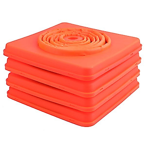 Faswin 4 Pack 15.5 Inch Collapsible Traffic Cones Safety Road Parking Cone Driving Construction Cones with Reflective Strips Collar, Orange