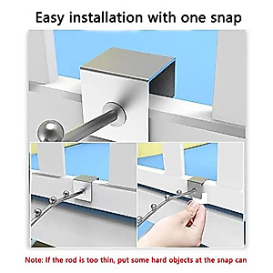 UtySty 2 Pack Mini Clothes Drying Rack Stainless Steel Stick Clothing Laundry Holder Organizer for Balcony Window Guard Attachement Indoor Outdoor Wardrobe Bathroom Door Bedside Hanging Hooks