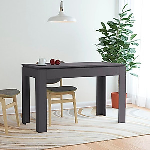 YPWRENH Coffee Table Cocktail Table Dining Table Gray 47.2"x23.6"x29.9" Engineered Wood for Dining Room, Kitchen or Living Room