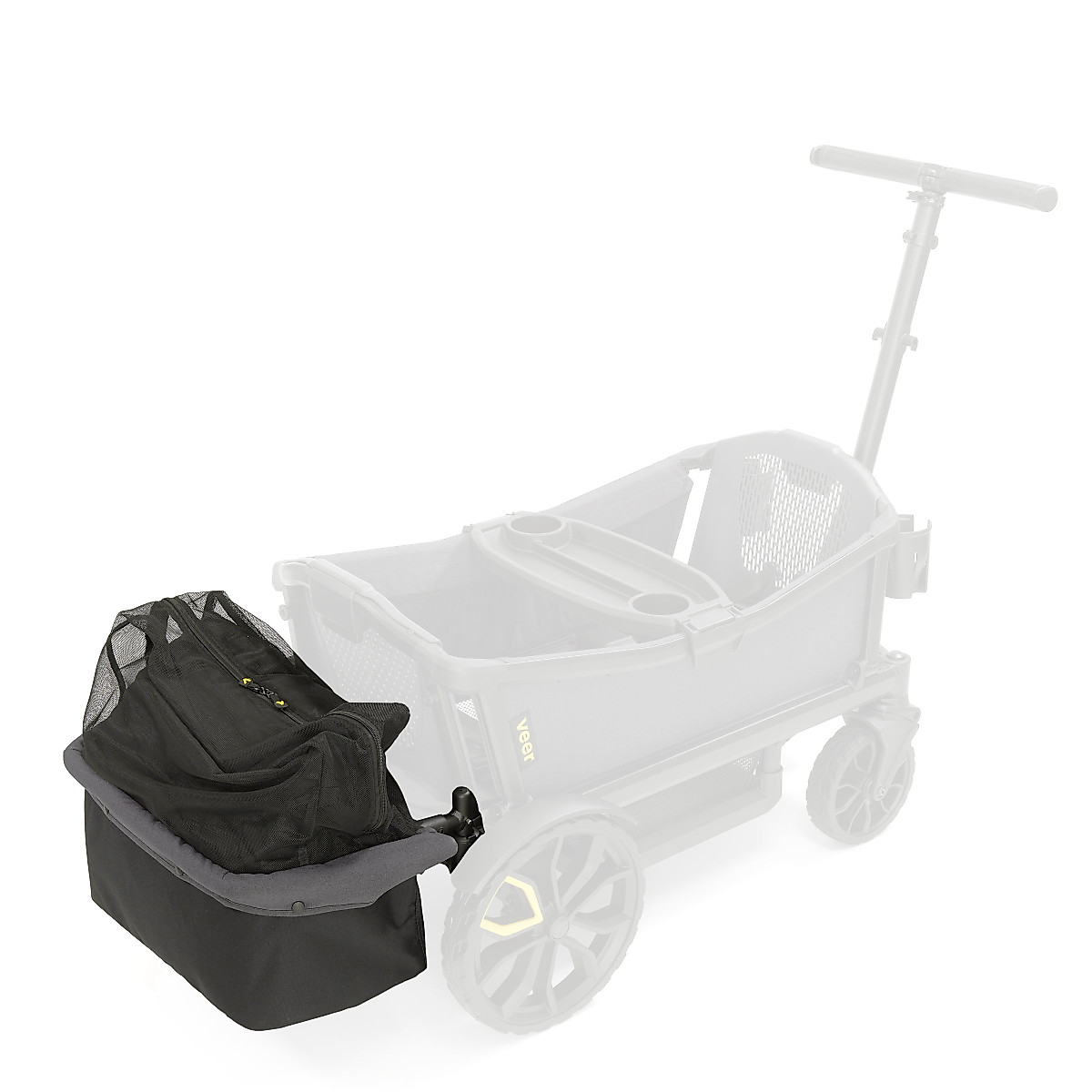 Veer Cruiser Essentials Bundle - Premium Stroller Wagon with Foldable Storage Basket & Retractable Canopy - The Feel & Safety of a Stroller Combined with The Fun of a Lightweight, Rugged Wagon