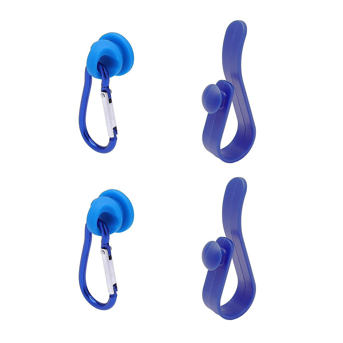 Vagocom Hook Set Accessory for Bogg Bag and Simply Southern Tote,Insert Keychain Clip and Hook Charm Decorative for Rubber Beach Tote Bag(Blue)