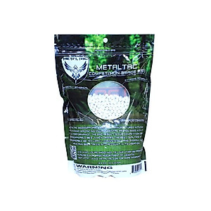 MetalTac Airsoft BBS Bio-Degradable .20g Perfect Grade High Precision 6mm BB Pellets (Bag of 5000 Rounds)