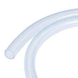 MECCANIXITY Braided Reinforced PVC Tubing 1/2" ID 3.3ft Transparent High Pressure for Water Hose