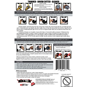 1-2-trim Pro Series Blade - Line - Blower Gas Trimmer Universal Weed Eater Head Replacement