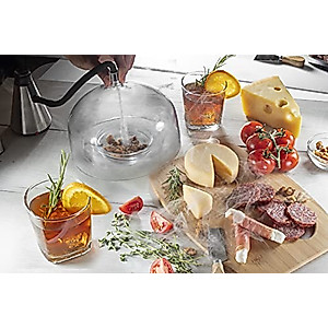 Smoking Gun with XL 7-1/4" Dome- Hot Cold Portable Smoker Infuser Kit for Indoor Outdoor Use- Smoke Meat Cheese Cocktails Faster than Smoker Box, Large Dome Has Greater Capacity, Holiday Electric Gift