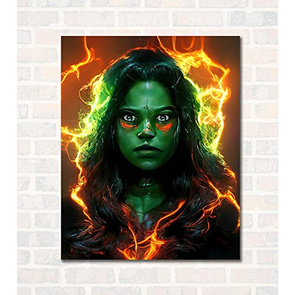 OzWood Crafts- She Hulk and Hulk Wall Decor Poster Prints, Set of 6 FRAMELESS (8''x10''), She Hulk and Hulk room decor for boy,She Hulk and Hulk Posters for Boys Room, She Hulk and Hulk Wall Art,