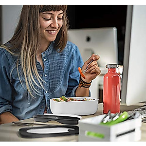 Guzzini On The Go Travel Cutlery, Spreads & Del Ciotto, 19 x 5.5 x h2 cm, White