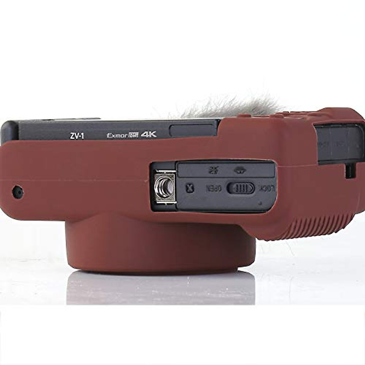 Yisau Camera Case for Sony ZV-1, Sony ZV1 Camera Case Digital Camera Anti-Scratch Slim Fit Soft DSLR Camera Sleeve with ZV1 Screen Protector (Coffee)