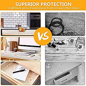 INNOLITES Shelf Liners for Kitchen Cabinets, Non Adhesive Drawer Liner Non Slip Cabinet Liner, for Kitchen Shelf Liner Pantry Cupboard Refrigerator Dresser (17.7 x 78.7 Inch)