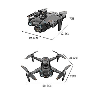 RKSTD Mini Rc Drone, Optical Flow Positioning RC Quadcopter, With High-definition Camera, Altitude Hold, Headless Mode, Waypoint Flight, Foldable FPV Rc Drone, Holiday Gift