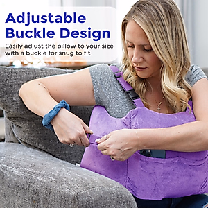 Zomaple Mastectomy Pillow - Post Surgery Pillow, Mastectomy Recovery Must Haves, Breast for After Heart Surgery, Reduction & Augmentation Patients Sleeping, Recovery Seatbelt Protection-Surgery Gift