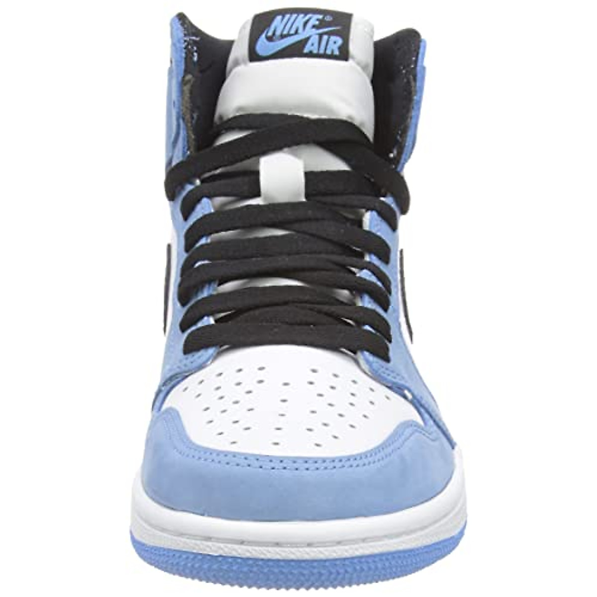 Nike Men's Air Jordan 1 Mid Shoes, White/University Blue-black, 9
