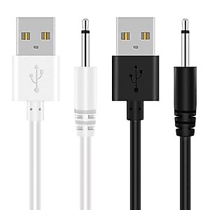 Bicmice 2.7Ft USB DC Charging Cable 2.5mm DC Charger Cord Fast Charging Replacement Cable-2 Pack