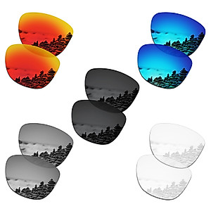 SmartVLT Set of 5 Men's Replacement Lenses for Oakley Frogskins OO9013 Sunglass Combo Pack S01