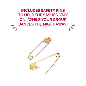 Pop Fizz Designs Bachelorette Sash Set (12 pcs) 1 White Bride to Be Sash + 1 Maid of Honor Sash + 10 Bachelorette Sashes for The Bride Tribe - Amazing Bachelorette Party Favors