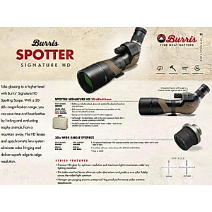 Burris Signature HD Spotting Scope 20-60x85mm Angled Body Sand Scope (300102)