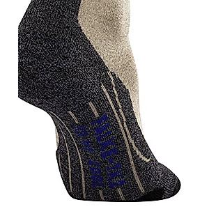FALKE Men's TK2 Explore Cool Hiking Socks, Breathable Quick Dry, Mid Calf, Medium Padding, Cooling, Athletic Sock, Beige (Nature Mel 4100), 10.5-11.5, 1 Pair