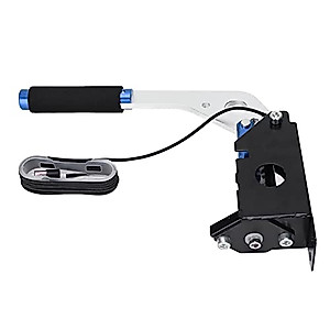 Game Handbrake, High Hardness Aluminium Alloy Easy Installation Linear Game Handbrake for G27 G25 G29(Blue)
